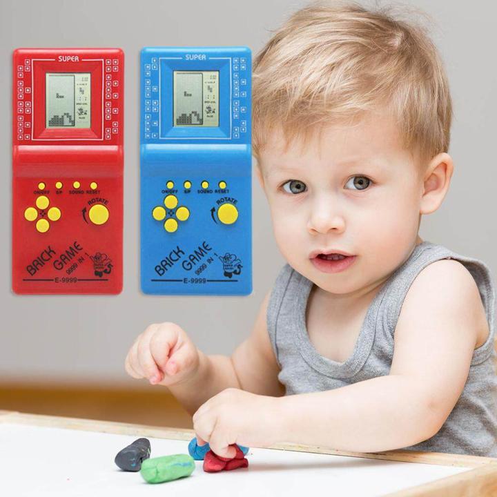 Kids Electronic Tetris Brick Game Handheld Game Machine LCD Educational ...