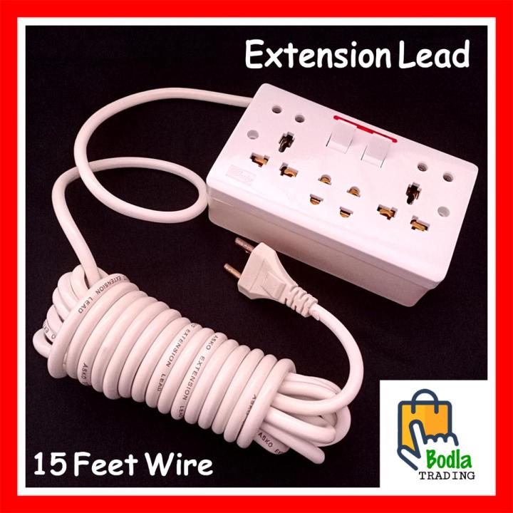 Super Grip Multi-Sockets Power Electric Extension Wire - Handmade Lead ...