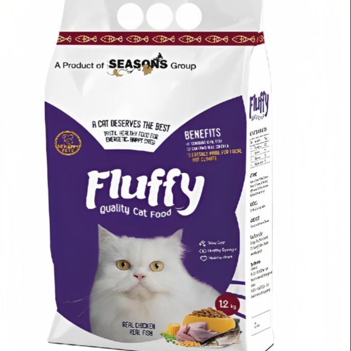 FLUFFY CAT FOOD BY SEASONS | CHICKEN AND FISH FLAVOUR | FOR ALL CAT ...