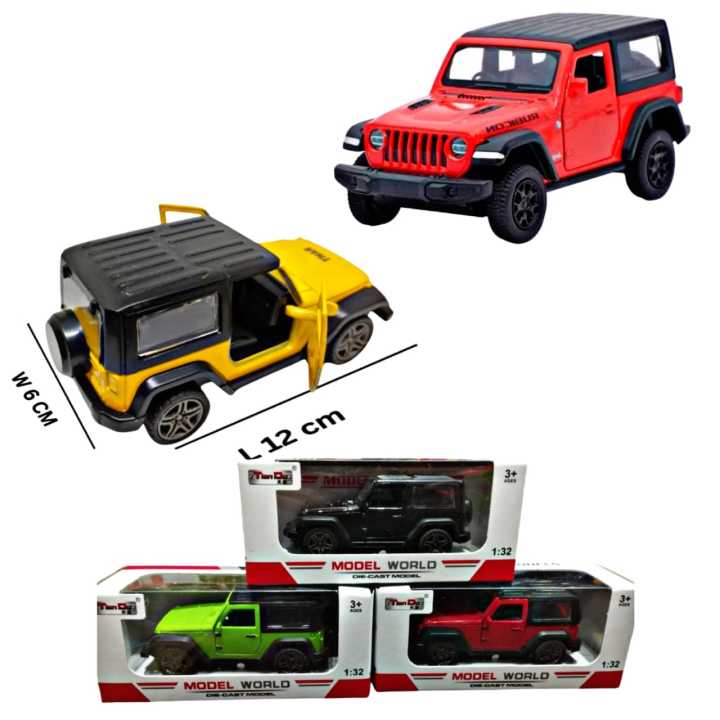 Jeep Wrangler Die-Cast Alloy Car Model - Wrangler Rubicon Off-Road Toy ...