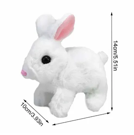 Rabbit Toy with Realistic Sounds & Nose Movement Adorable Soft-Touch ...