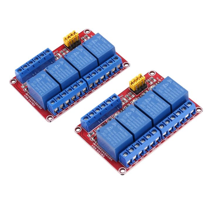 2PCS 4 Channel 24V Relay Module for | Daraz.pk