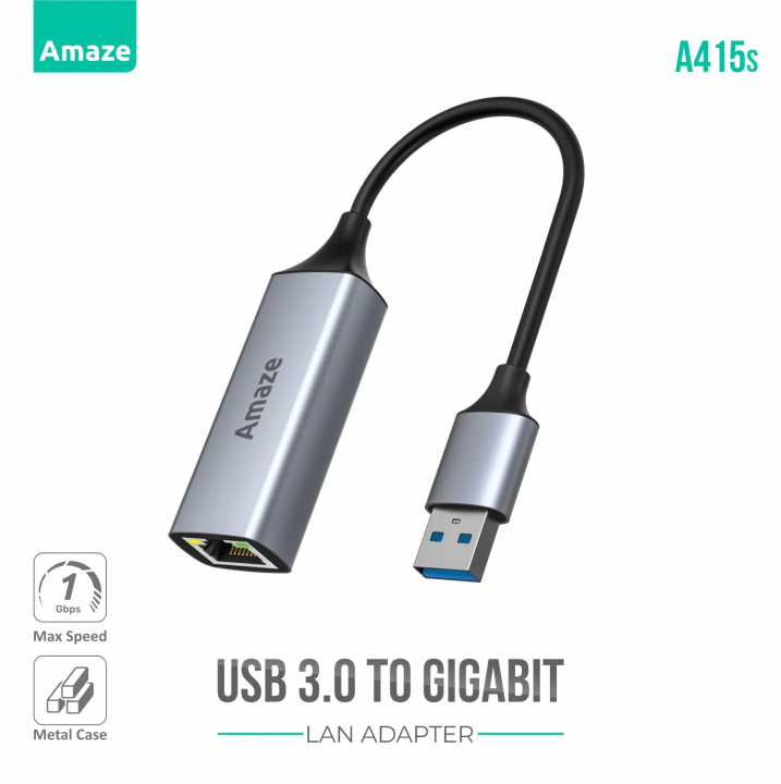 AMAZE USB 3.0 To Gigabit Ethernet Adapter | A415s |Amaze A415s | USB 3. ...