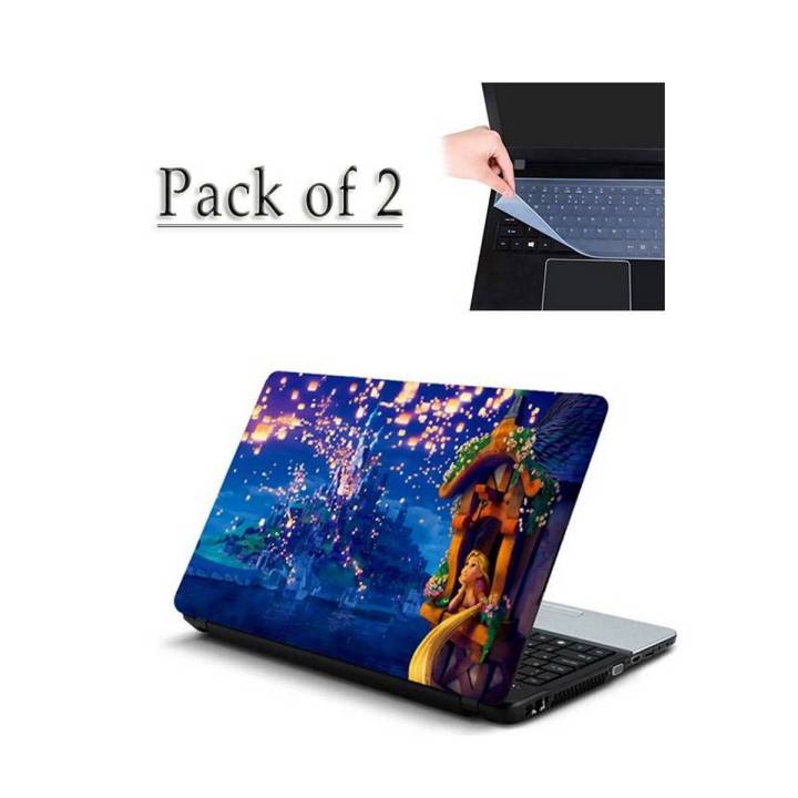 Pack OF 2-Laptop Back Skin Sticker-Laptop Back Skin-Laptop Skin Vinyl ...