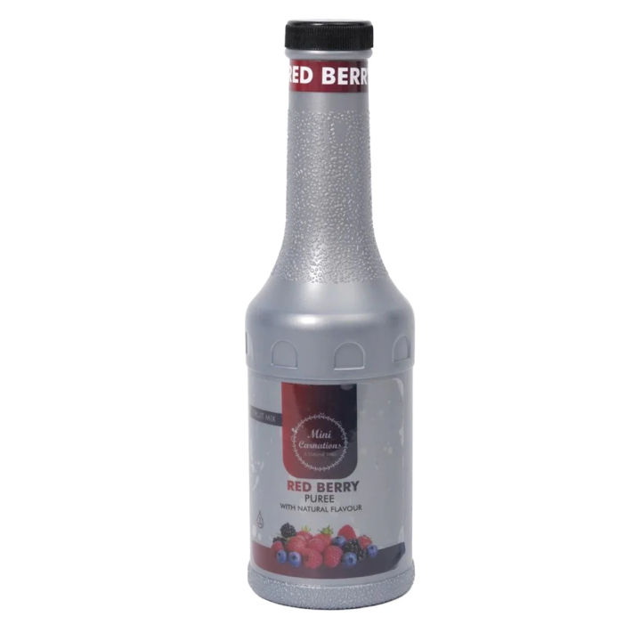 Mini Carnations Red Berry Purée – Premium Strawberry & Raspberry Blend ...