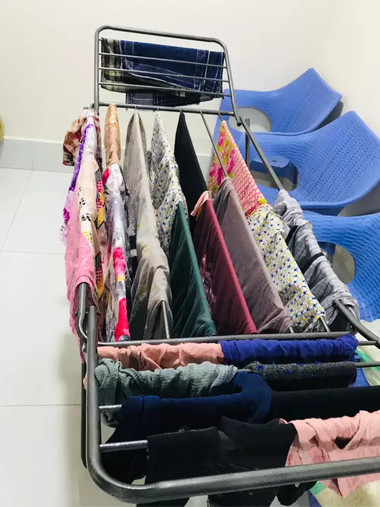 Stainless Steel Foldable Clothes Drying Stand – Indoor Outdoor Wet ...