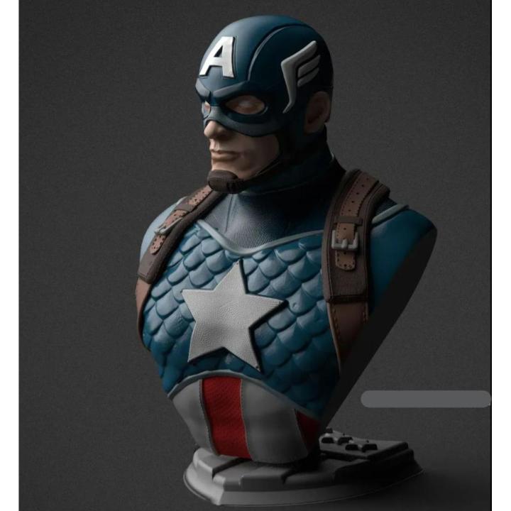 Captain America Bust Action Figure Customized hand made | Daraz.pk