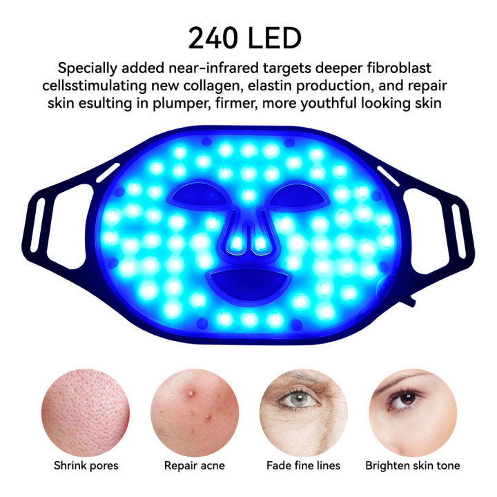 Decel Lescolton LED FACE MASK Near Infrared Light Therapy Mask Beauty ...