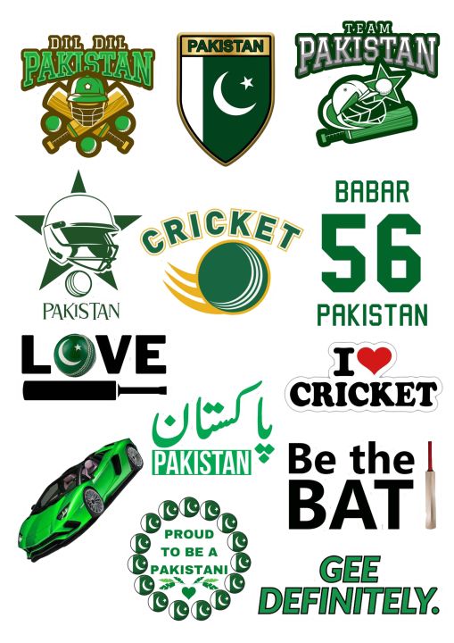 "Cricket Fever: Premium Stickers Pack of 13 - Perfect for Mobiles ...