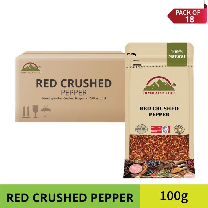 Pack of 18: Himalayan Chef Red Crushed Pepper, 100% Pure And Organic ...