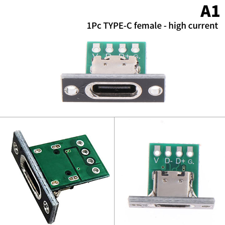 Charging Port USB Type C Socket Connector 2Pin 2P 4P Waterproof Strip ...