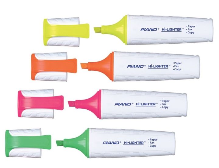(Pack of 1 and 4 Multi Color) Highlighter Text Marker | Mercury Text ...