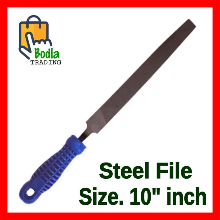 High Quality Steel File Faat and Soft Rubbring Flat Bastard Cut 10 inch ...