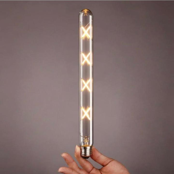4x LED Filament Bulb Vintage Light Bulb Tubular Edison Tube Lights ...