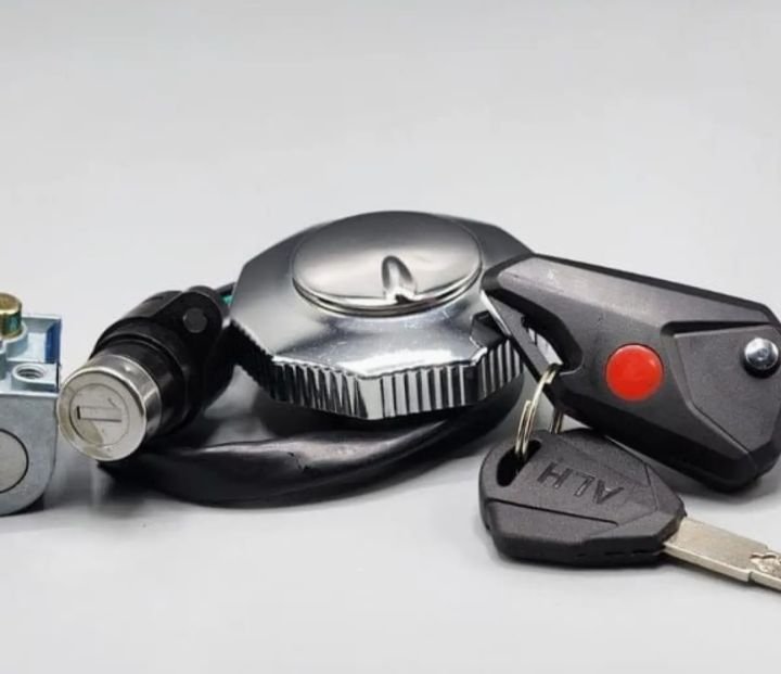 3pcs Switch Kit With Computerised Keys For Honda Cd70 Bikes | Daraz.pk