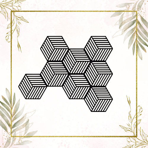 Optical Illusion Cube Wall Art – Modern Wall Art Decor – Geometric ...