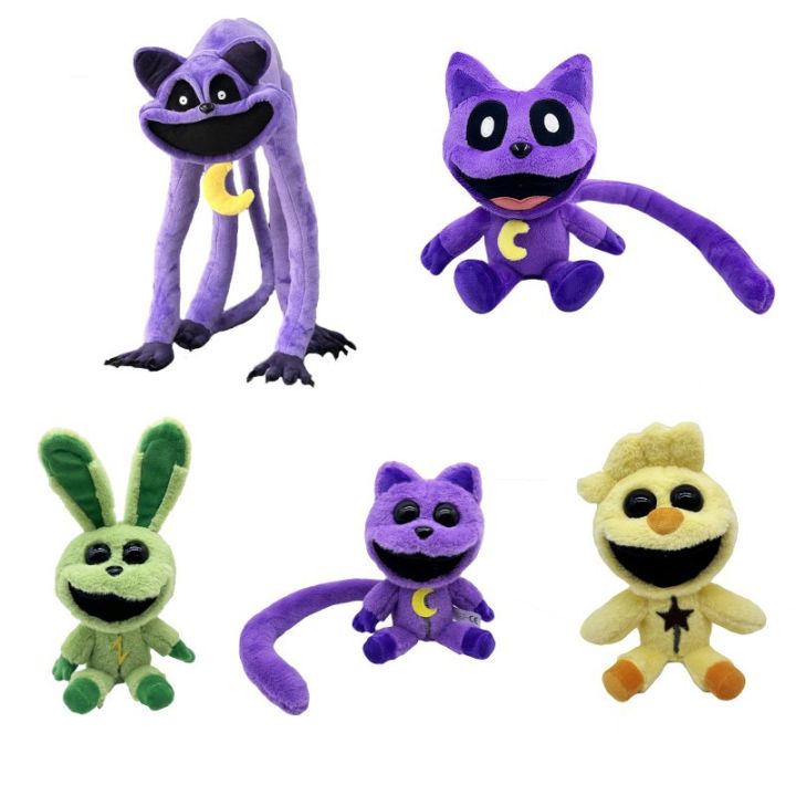 New smiling critters Horror Animal Series Purple Cat Doll Blue Elephant ...