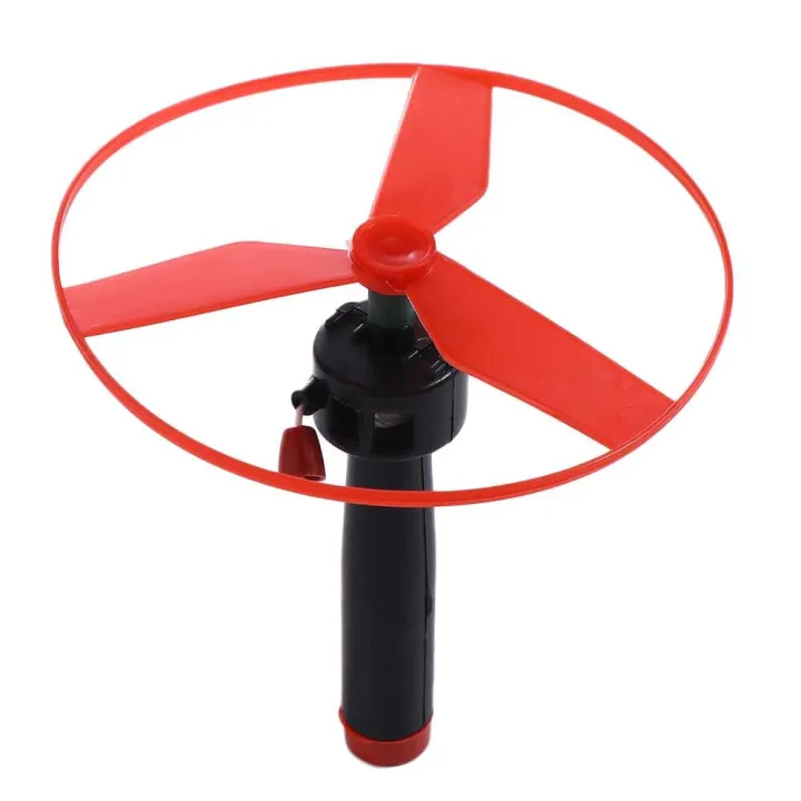 Spinning Flyer Pull String Pull String Flying Disc Flying Spin Top ...