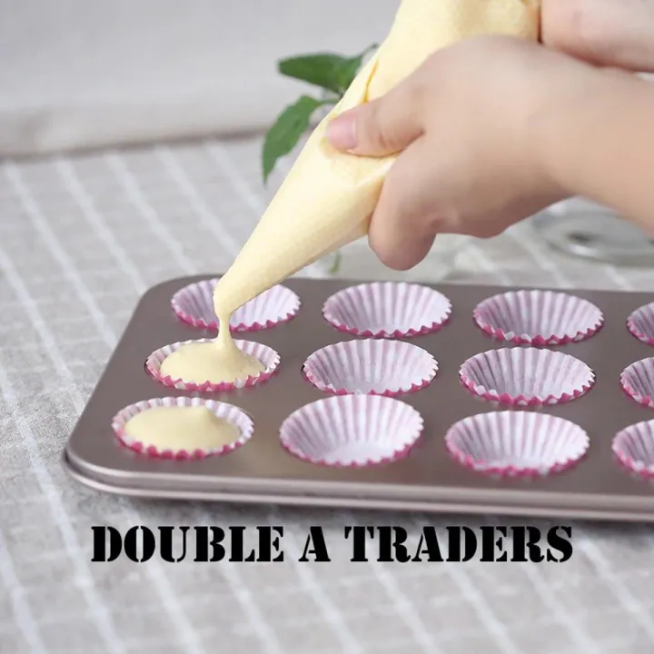 100 Pieces Cup Cake Liner Baking Paper Cups Cupcake or Muffin Liners ...
