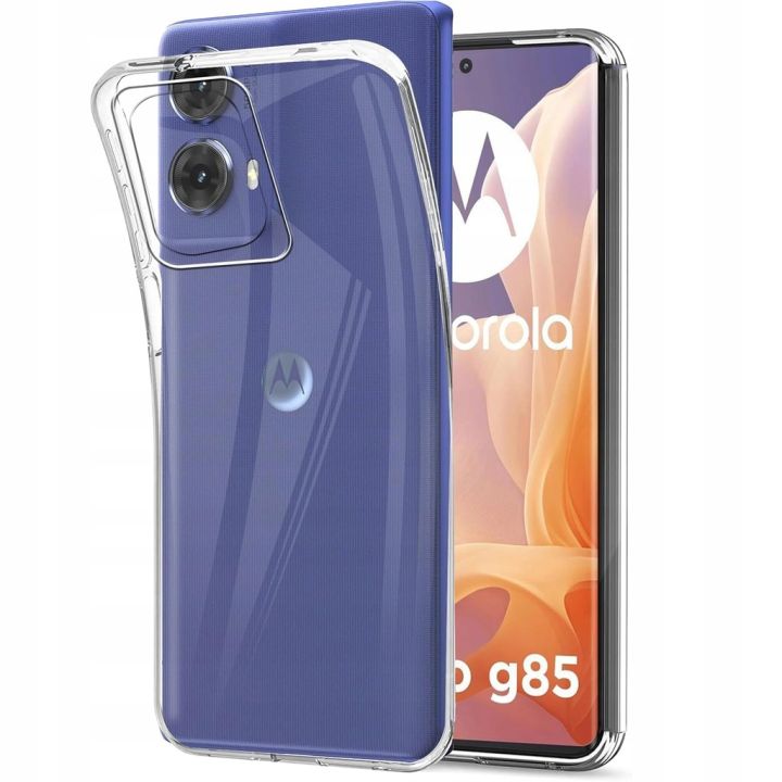 Motorola Moto G85 5G Transparent Crystal Clear Back Cover Soft TPU Case ...