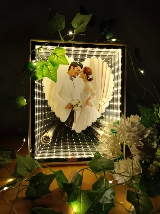 LED Photo Frame/Magic Mirror (3D Effect LED) | Daraz.pk