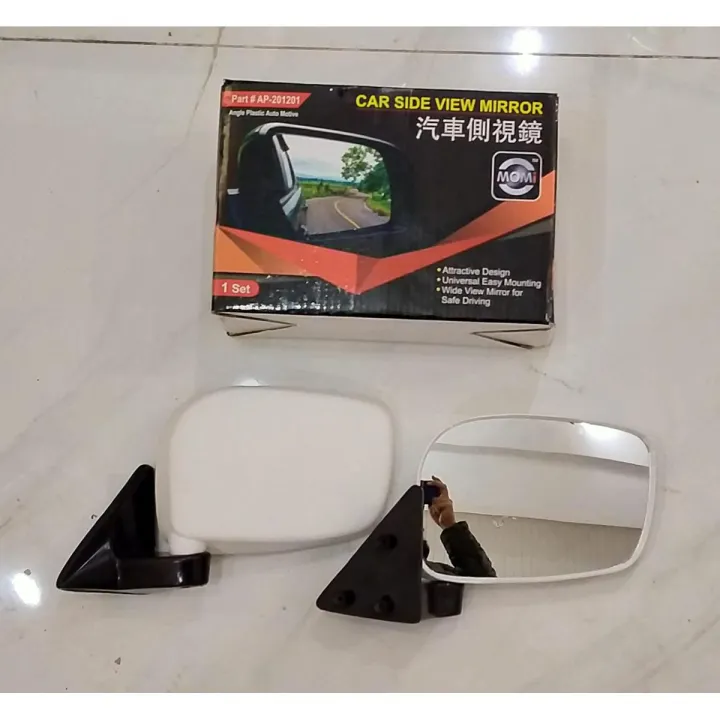 Wide Angle (White) High Quality Side View Mirrors For Khyber And Mehran ...