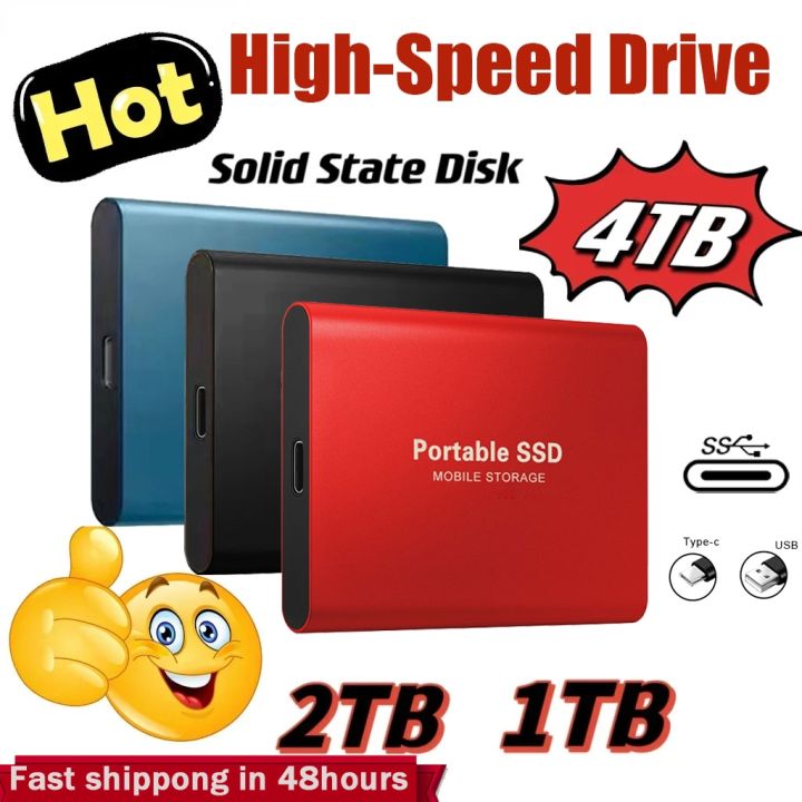 Original SSD 1TB 2TB External Hard Disk High-Speed Hard Drive Portable ...