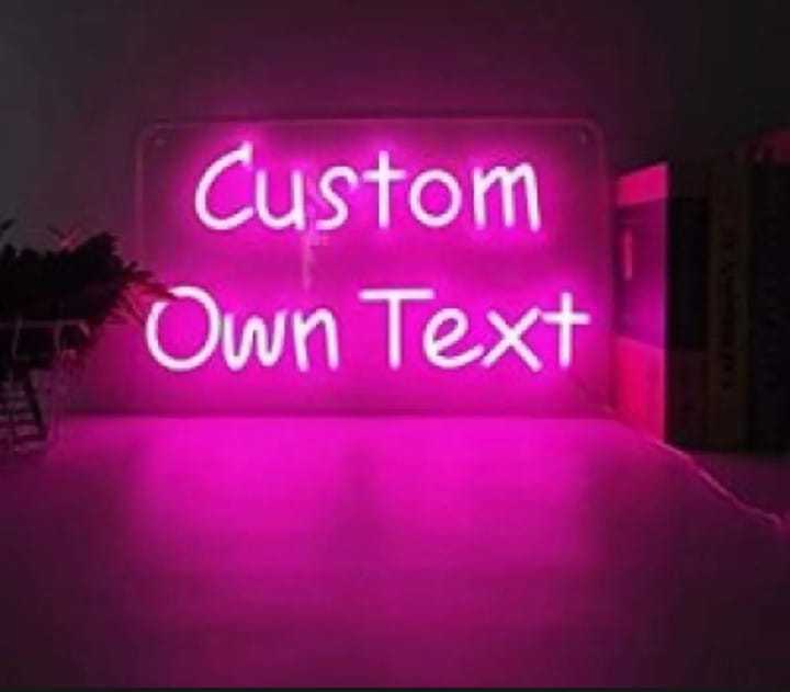 Customized NEON Sign board - Name Plate - 4 Letters Alphabets -LED Neon ...