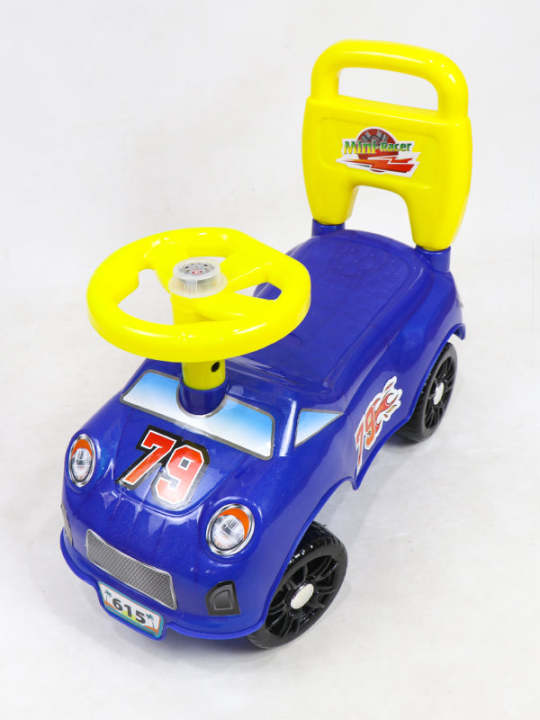 79 Racer 4 Wheel Ride On Push Car For Kids Blue | Daraz.pk