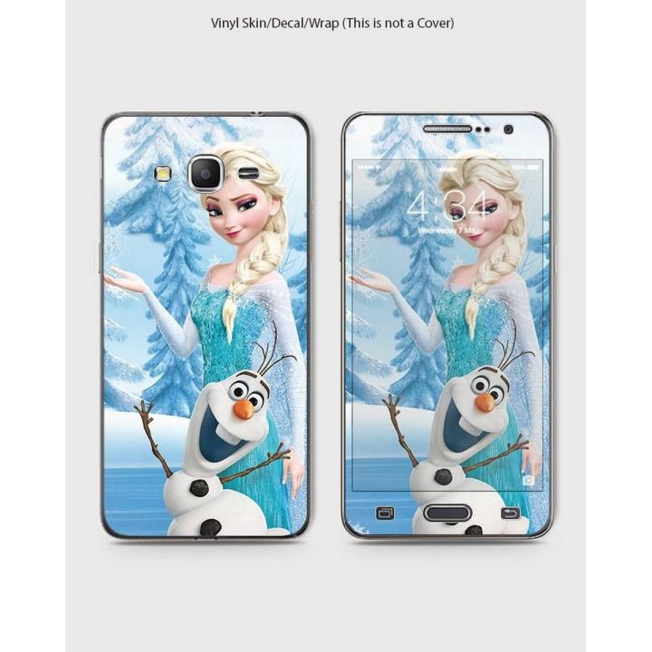 Samsung Grand Prime Phone Skin Front Back And Sides Frozen elsa & Olaf ...