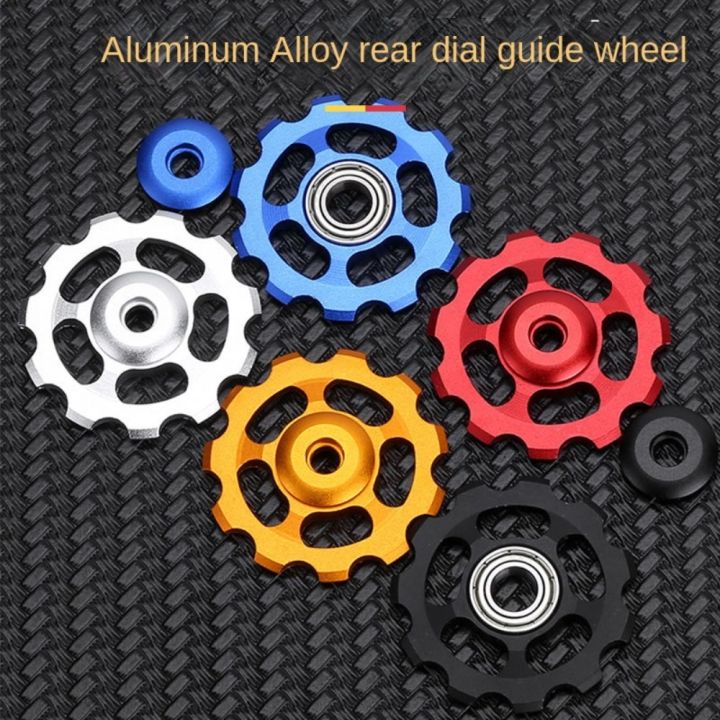 Portable Aluminum Alloy Bicycle Jockey Roller 11T Pulley Guide Roller ...