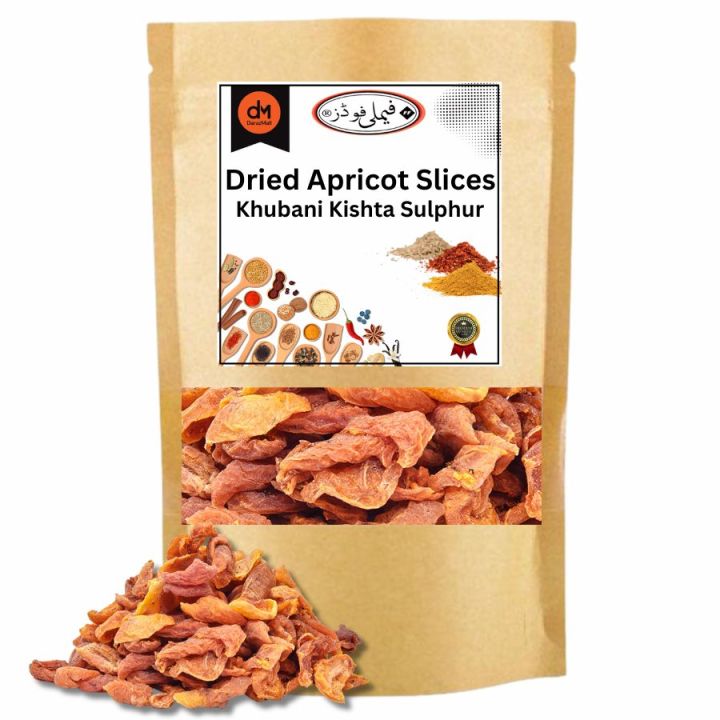 Khubani Kishta Sulphur (Dried Apricot Sliced) - 500 Grams | Daraz.pk