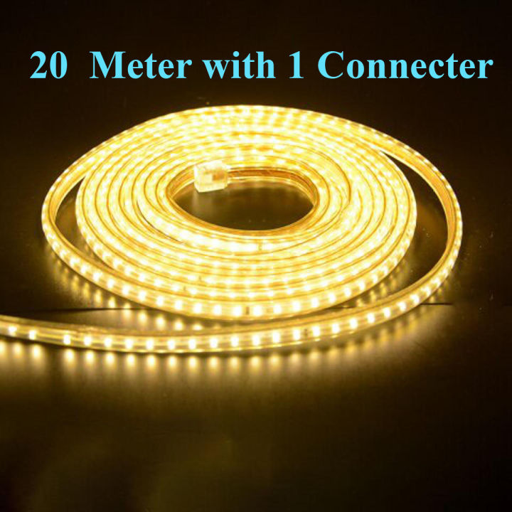 Led Strip Rope light Golden Color Waterproof (20 METER) | Daraz.pk