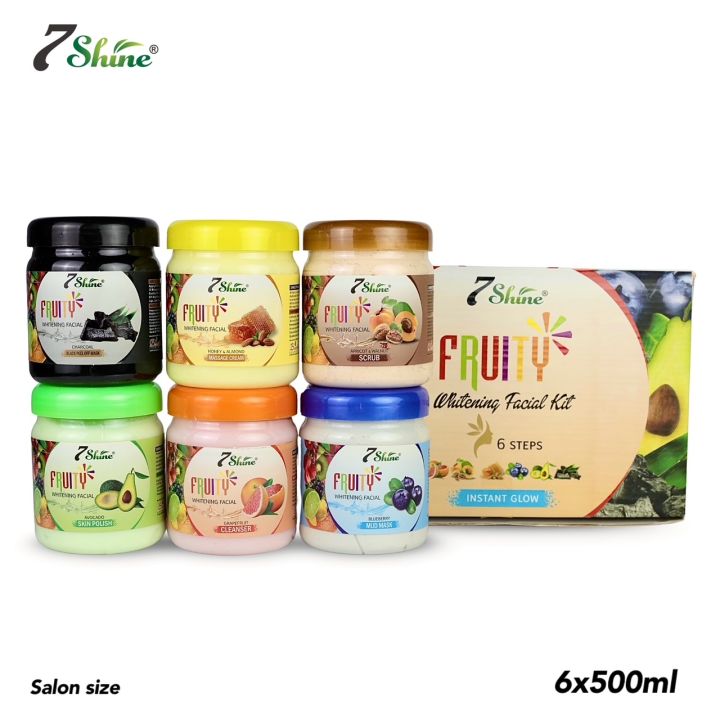 7 Shine Fruity Facial Kit | Parlour Pack | Instant Glow | Daraz.pk