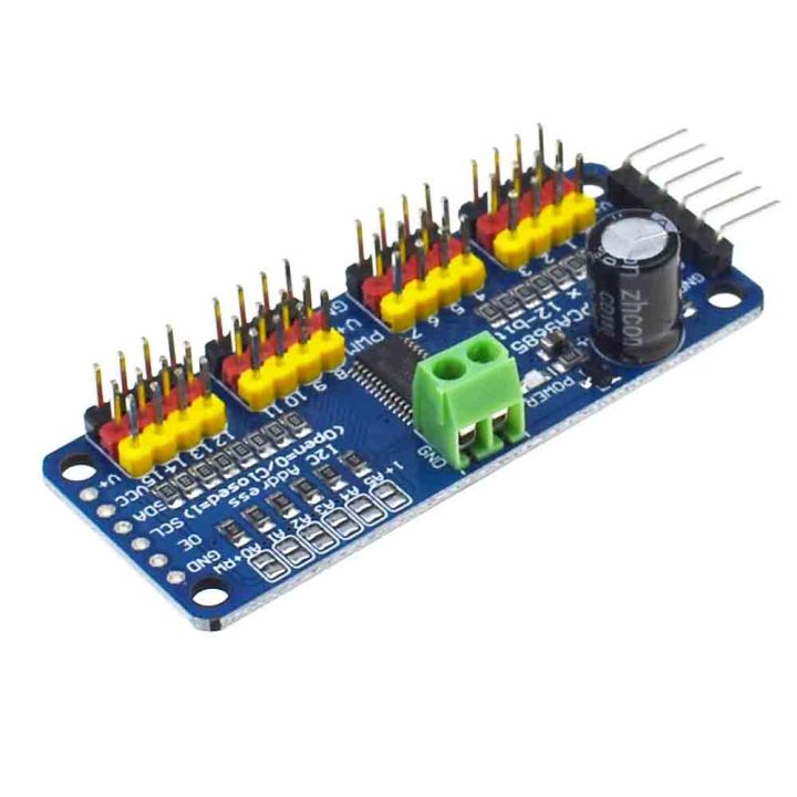 16-Channel 12-bit PWM/Servo Driver - I2C interface - PCA9685 for ...