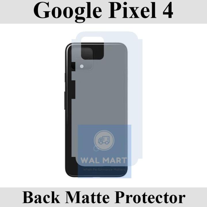 Google Pixel 4 Back Protector Carbon Fiber Matte Soft Skin Sheet For ...