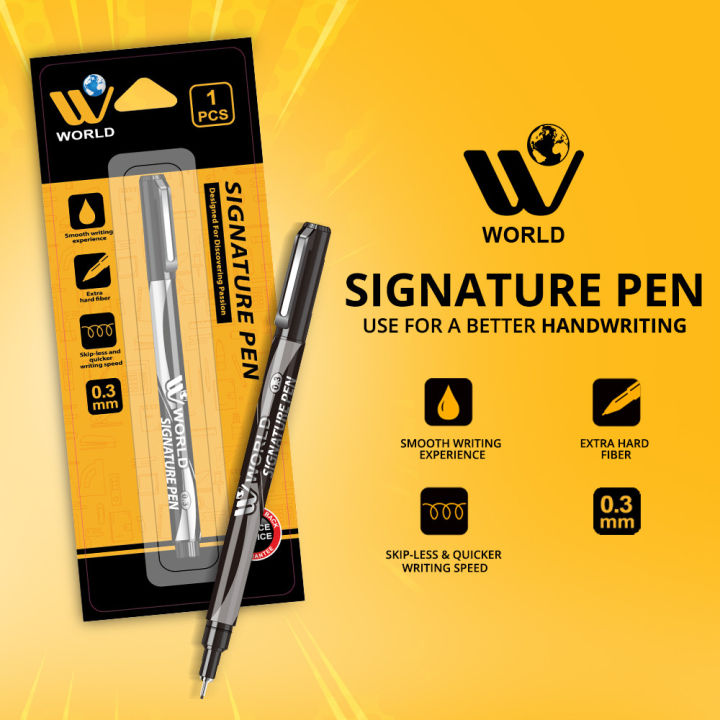 WBM Signature Ball Pen - Black Pointer | Daraz.pk