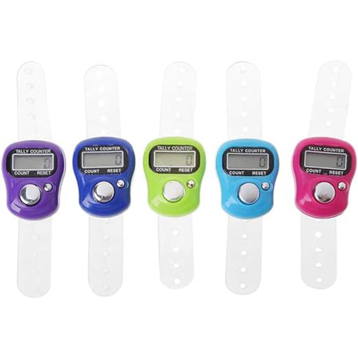 Mini And Row Electronic Digital Tally Counter Tasbeeh Finger Ring LCD ...