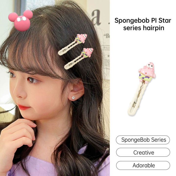 【SP】Children Cartoon Hairpin Student Girl Heart Cute Hairpin Sweet ...