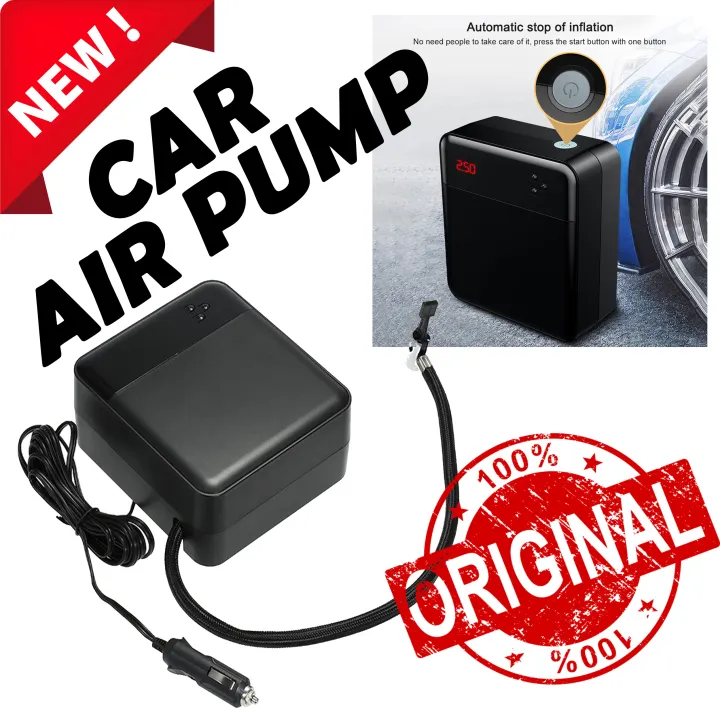 12 Volt Multifunctional Car Air Compressor with Light - Electric Air ...