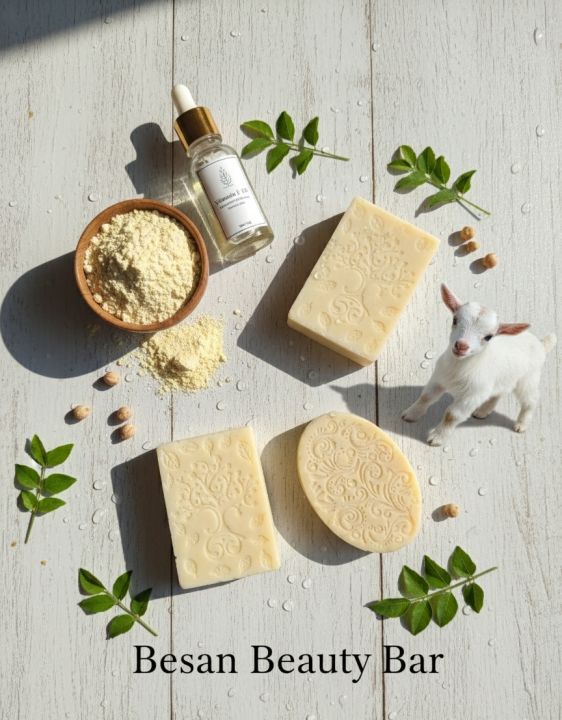 Besan Beauty Bar with Goat Milk Soap by SoraSisters | Daraz.pk