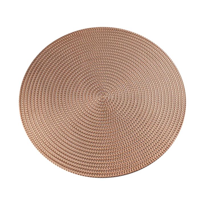 38cm Round PVC Eco-friendly Bowl Dish Placemat Heat Insulated Dinning ...