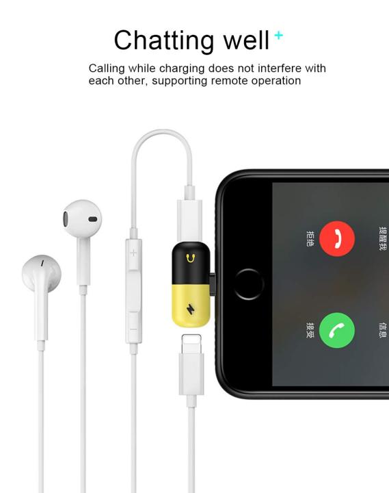 Colorful Mini Dual 8pin audio & charging splitter adapter/splitter for ...