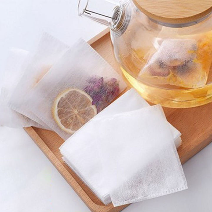 100Pcs Non-woven Disposable Empty Teabag Filter Herb Tea Infuser ...