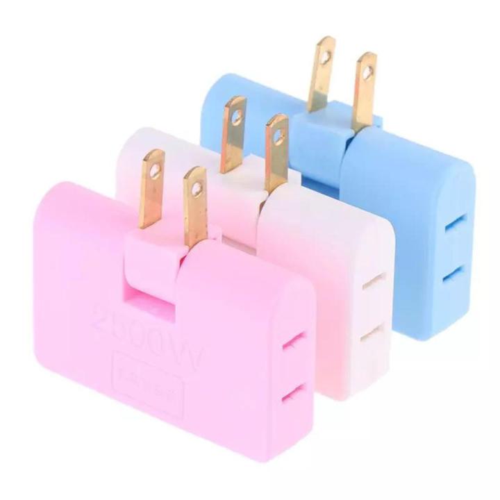 Rotating Wall Socket - 3 In 1 Extension Power Adapter - 180 Degree ...