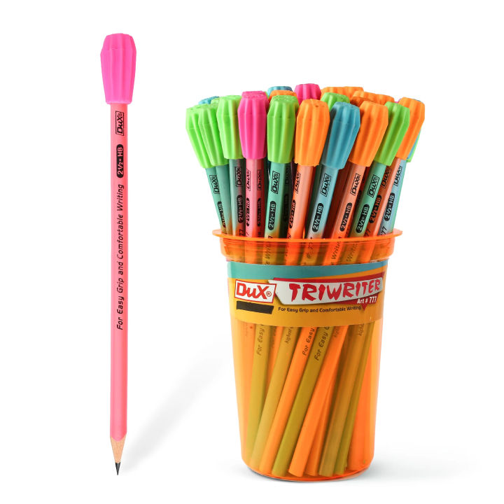 Dux Tri-Writer Pencil 777 with big eraser school pencil orignal pencil ...