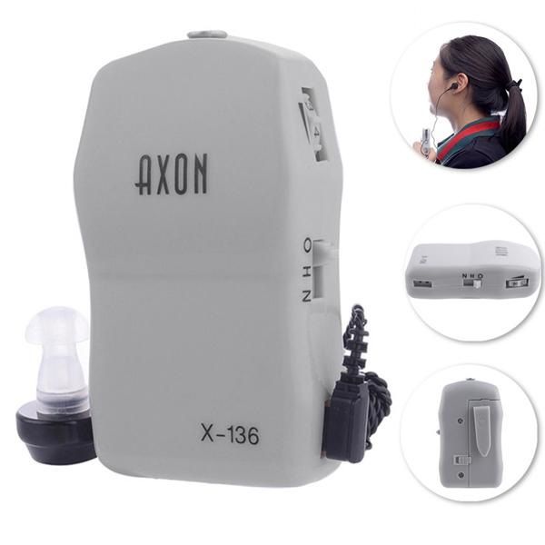 Axon X 136 Size Body worn Hearing Aid Amplifier - Silver Max Sound ...