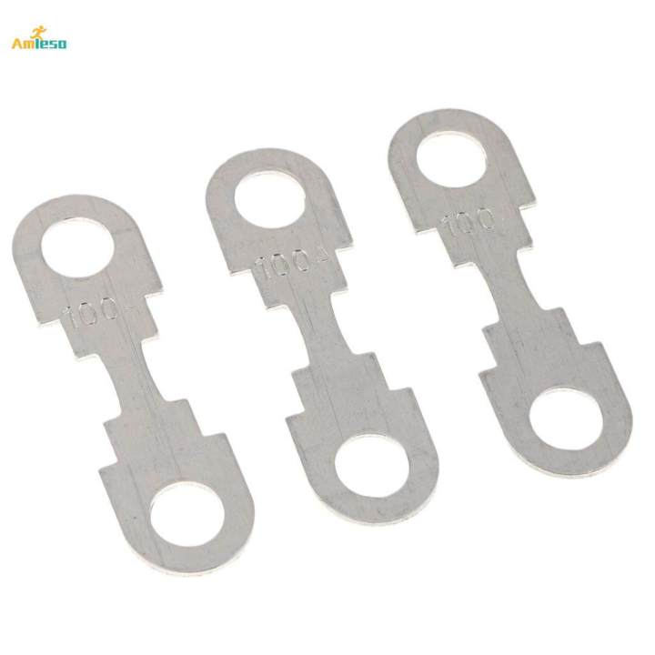 10 Pieces 100A Metal Flat Automotive Fuse Strip for VW Audi SEAT Skoda ...