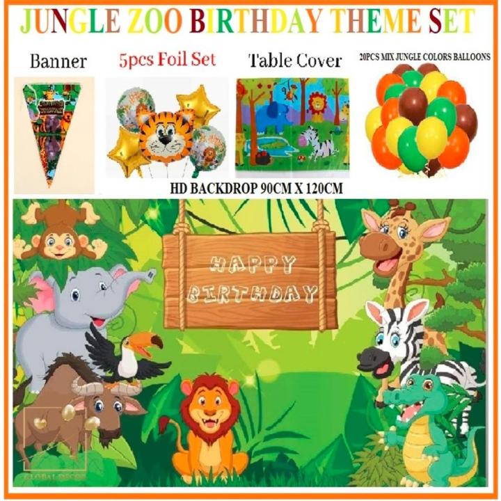 Jungle Theme Birthday / Jungle theme birthday decoration / Jungle theme ...