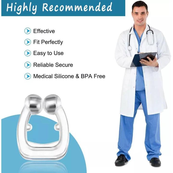 Magnetic Anti Snoring Device Clip Silicone Magnetic Device Nasal ...